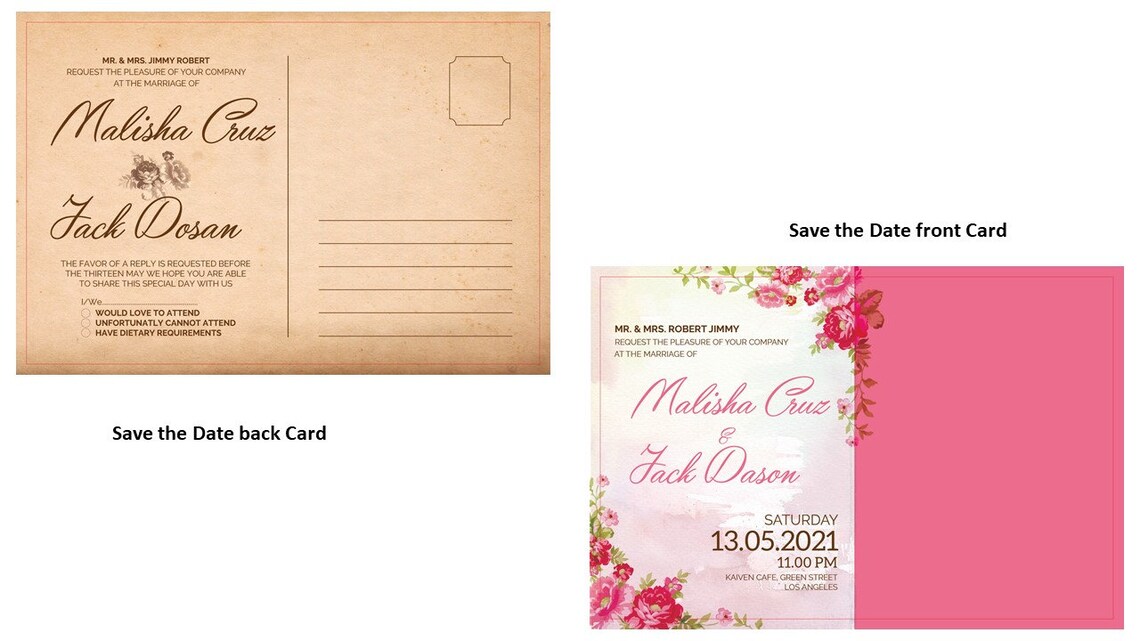 Editable Wedding Invitations Template Pack - Etsy