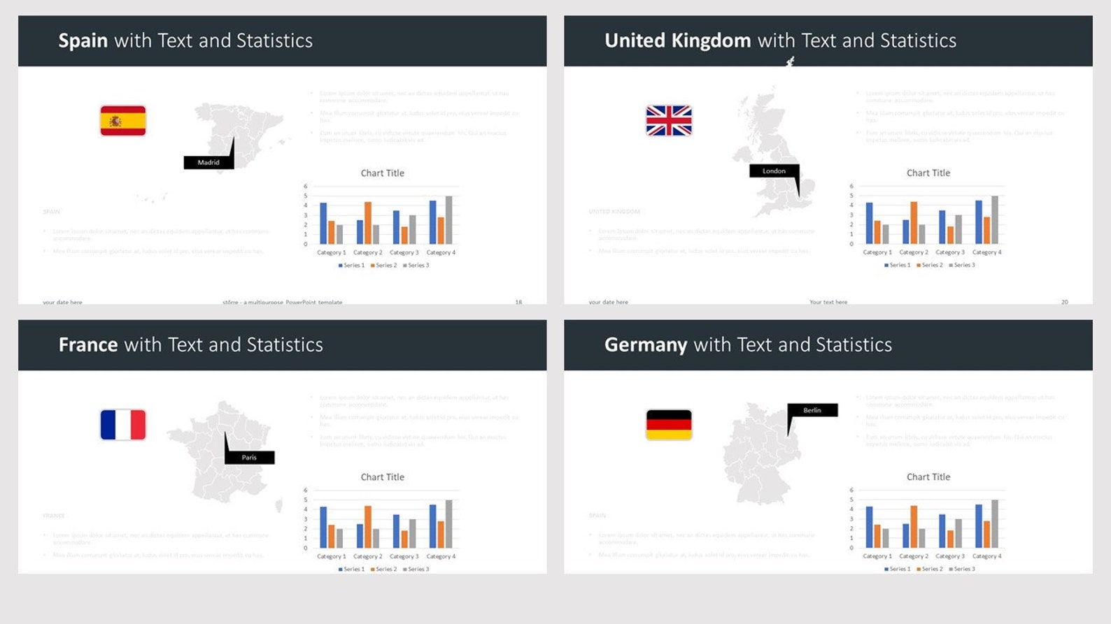 World Map Infographics Powerpoint Template | Professional PPTX ...
