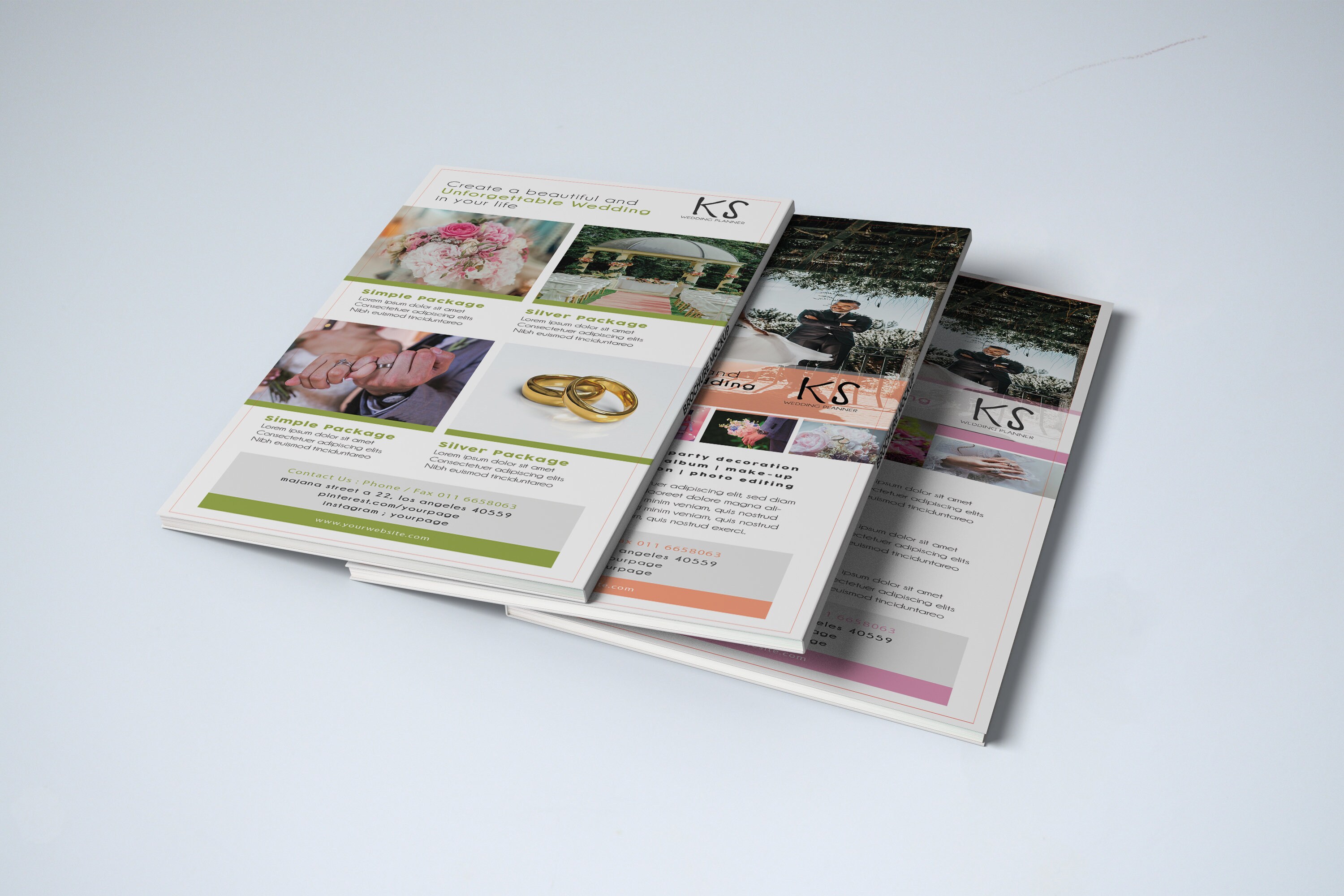 Wedding Planner Rack Card Template Event Planner Service Rack Card PSD ...