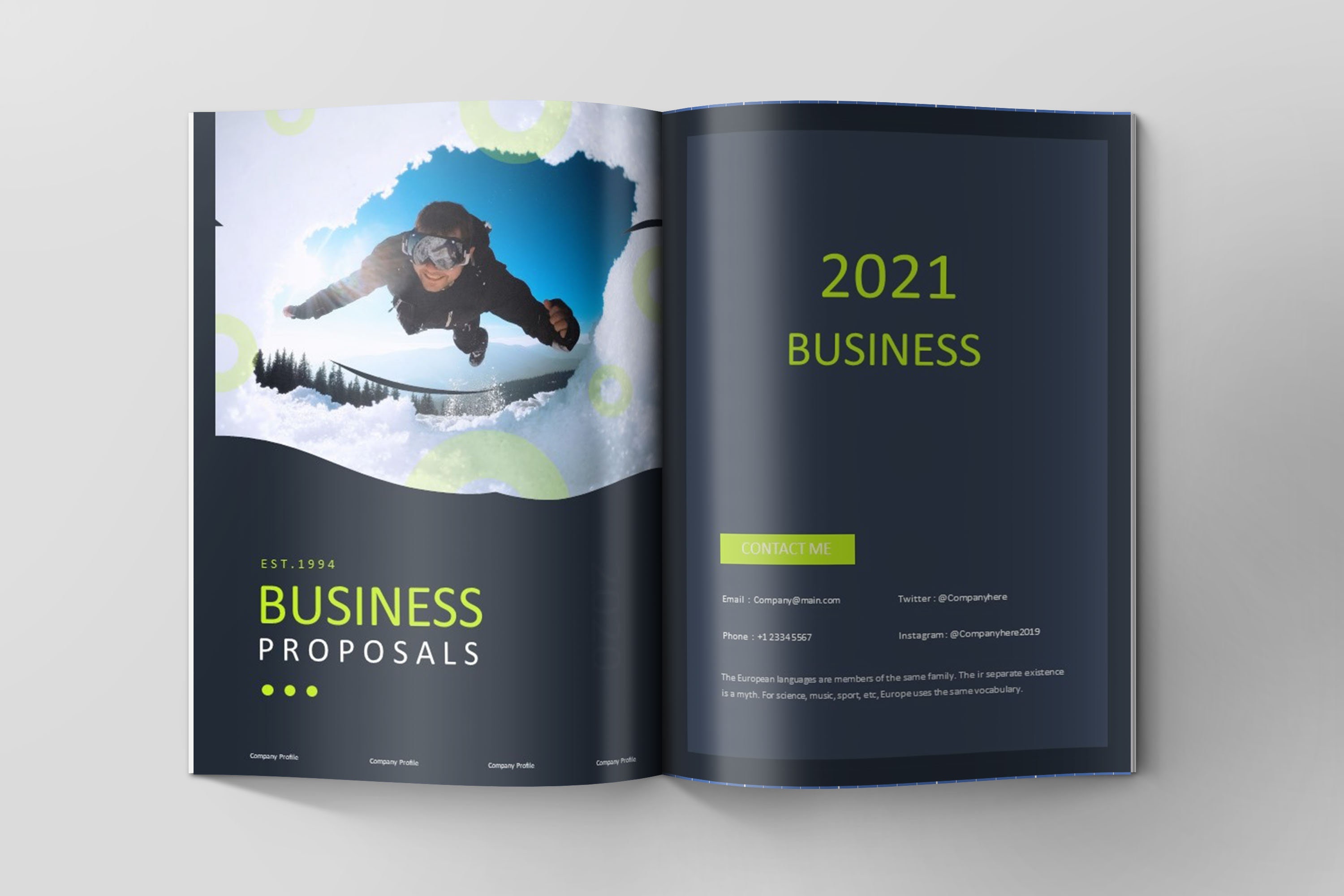 Magazine Style Brochure Template | Magazine Template | Ebook Template ...