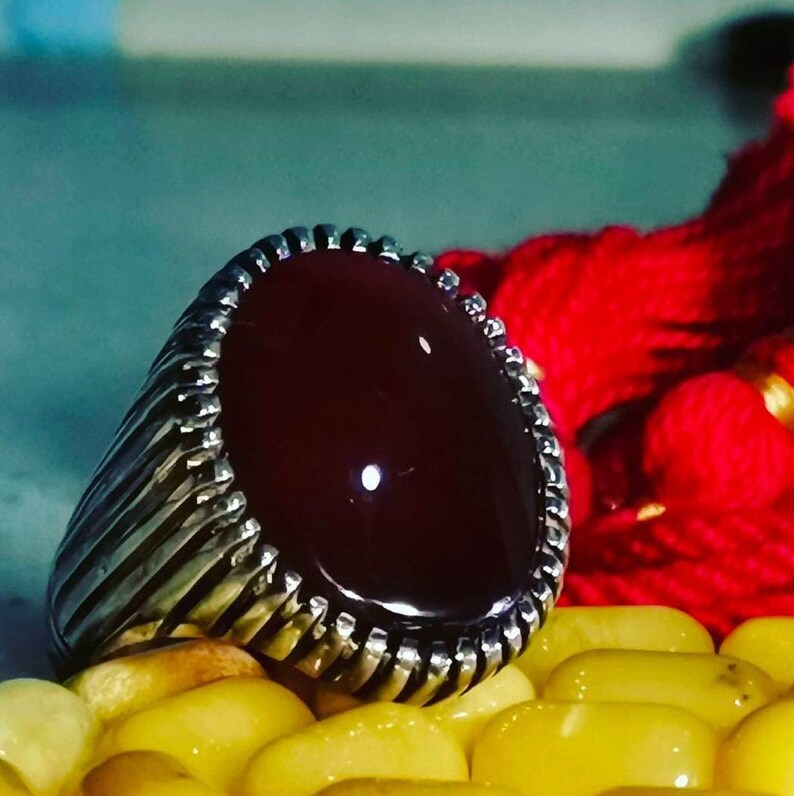Yemeni Aqeeq Aqiq Akik Jewelry Unisex Ring Hakik Real Gemstone - Etsy UK