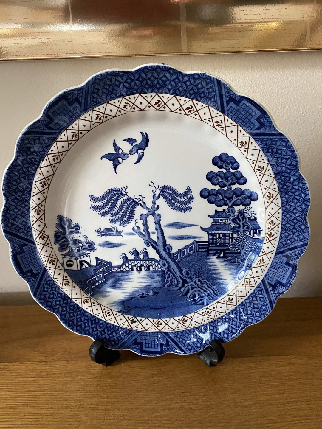 Two Booths 'real Old Willow' Plates - Etsy