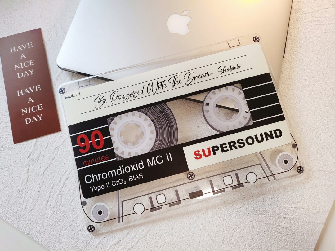 Vintage Audio Cassette MacBook Case, Personalized Name Clear Cover - Etsy