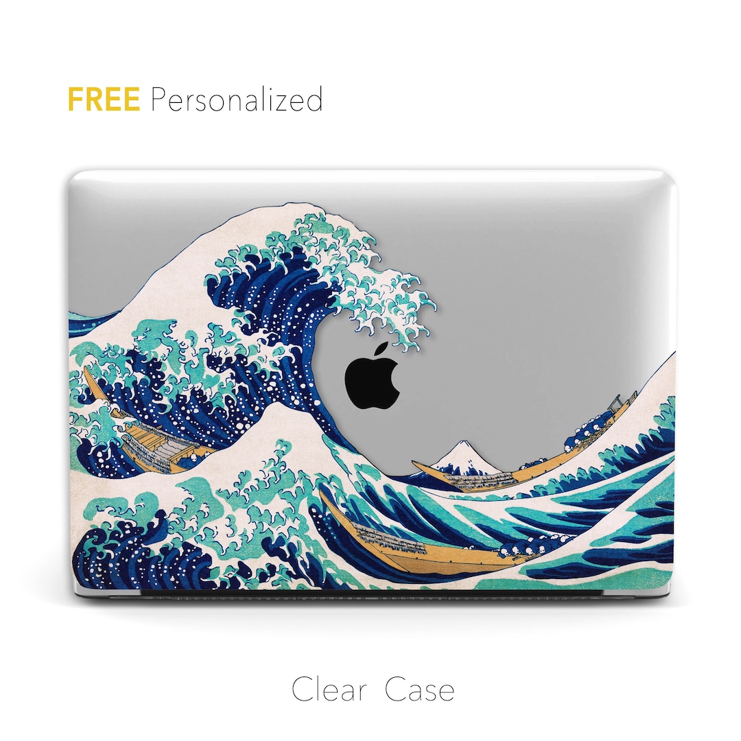 Great Wave off Kanagawa Inspired, Personalized Clear MacBook CASE ...