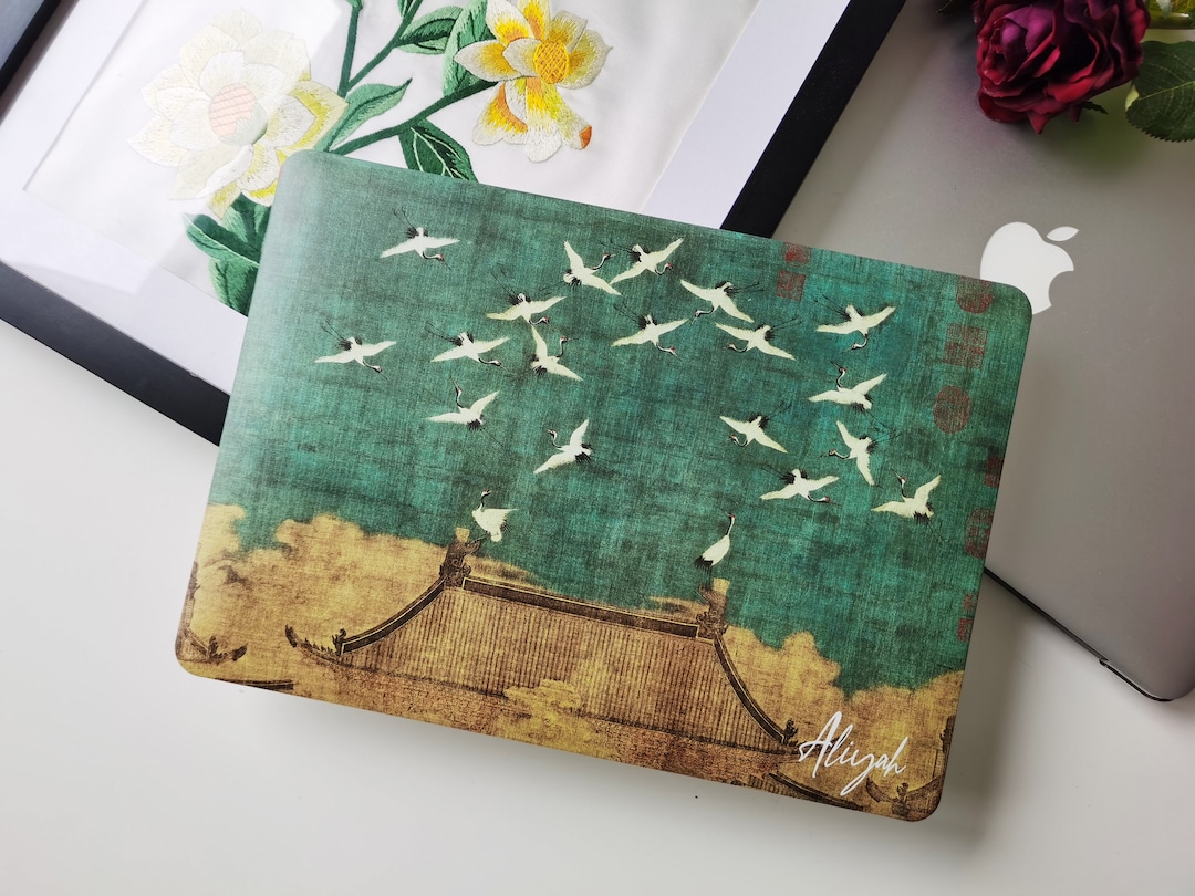 Chinese Traditional Painting, MacBook Case Hard Cover, Auspicious ...