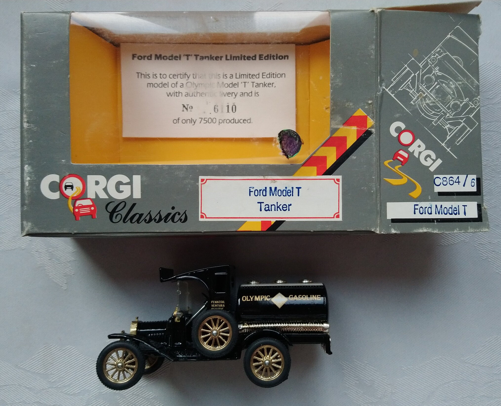 Model T Ford Lorry Tanker C1920 Olympic Gasoline Pennzoil - Etsy