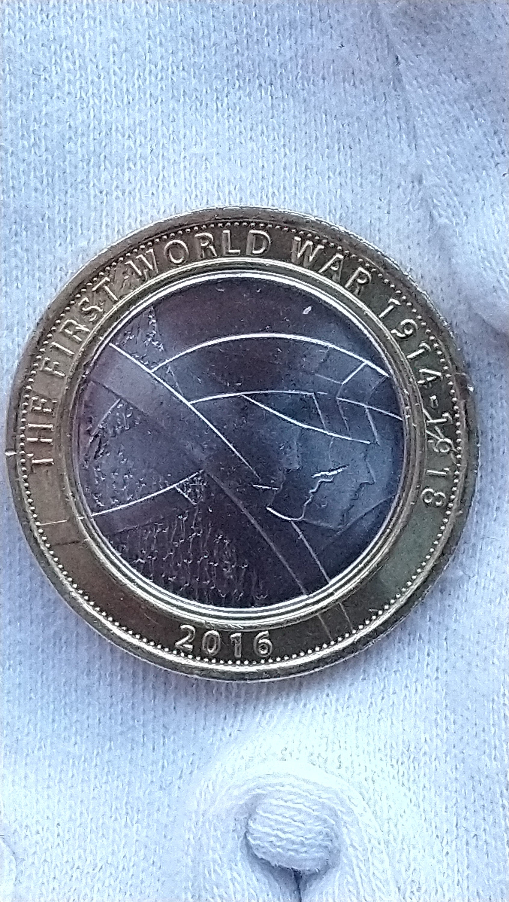 The First World War Two 2 Pound Coin 1914-1918 Uncirculated UK 2016 New ...