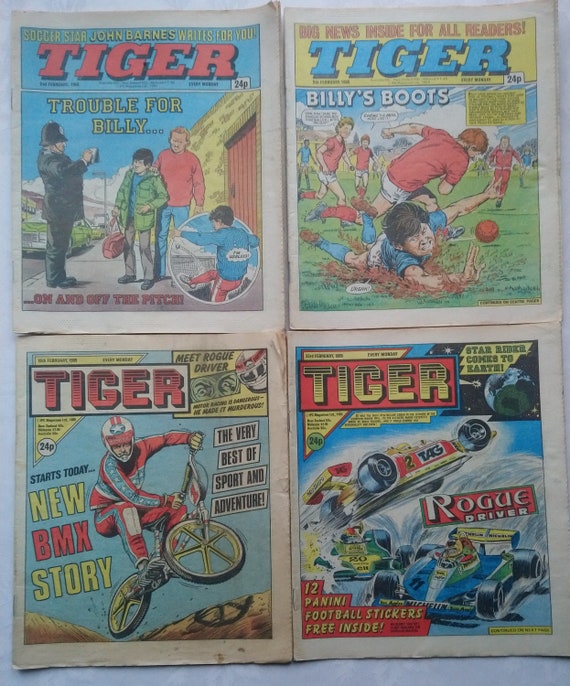 Tiger Comics Set February 2-9-16-23 1985 IPC Magazines Ltd - Etsy