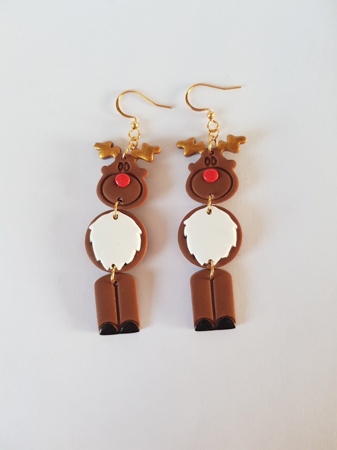 Reindeer Earrings, Santa's Reindeer, Christmas Gift, Festive Earrings ...