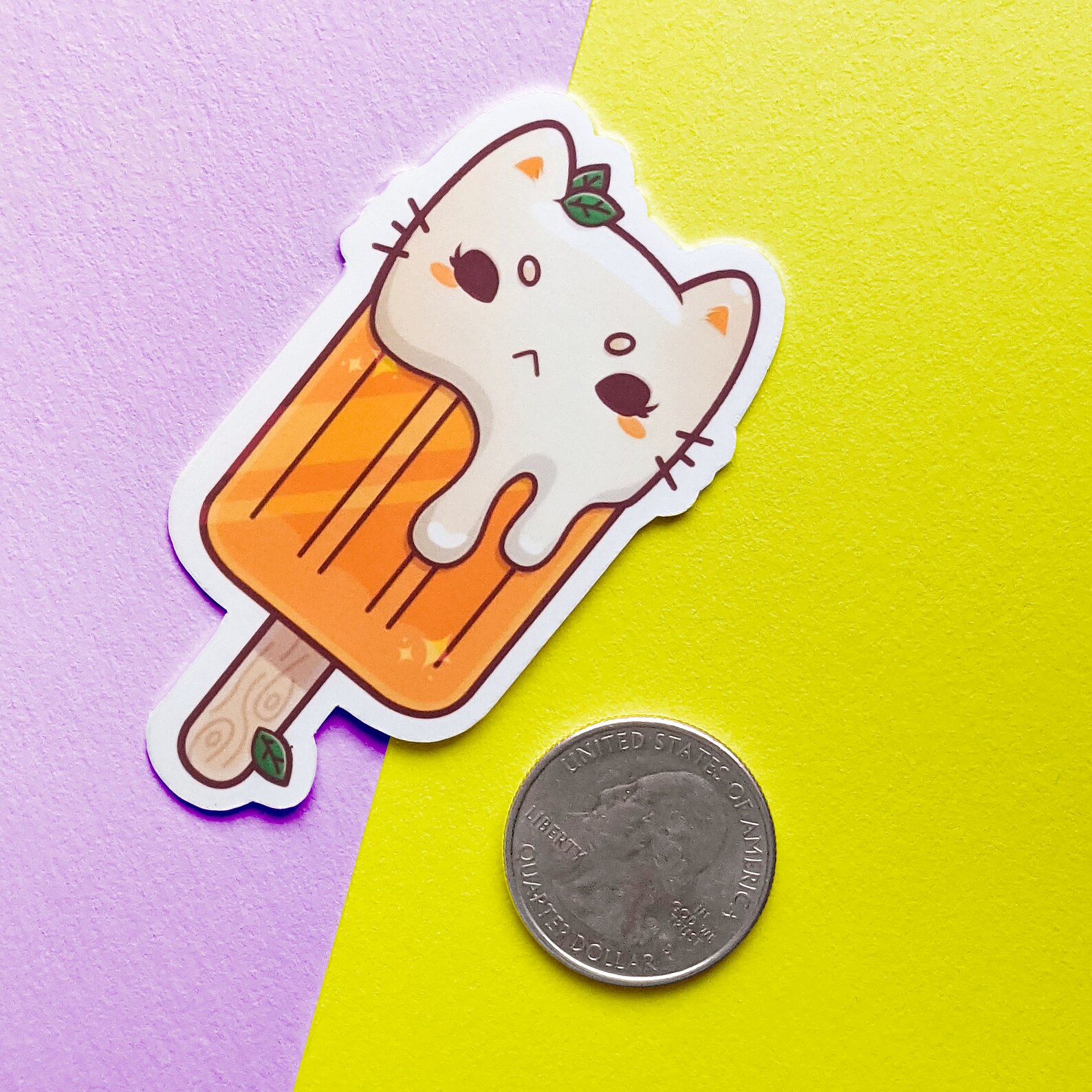 Cat Popsicle Sticker Catsicle - Etsy UK