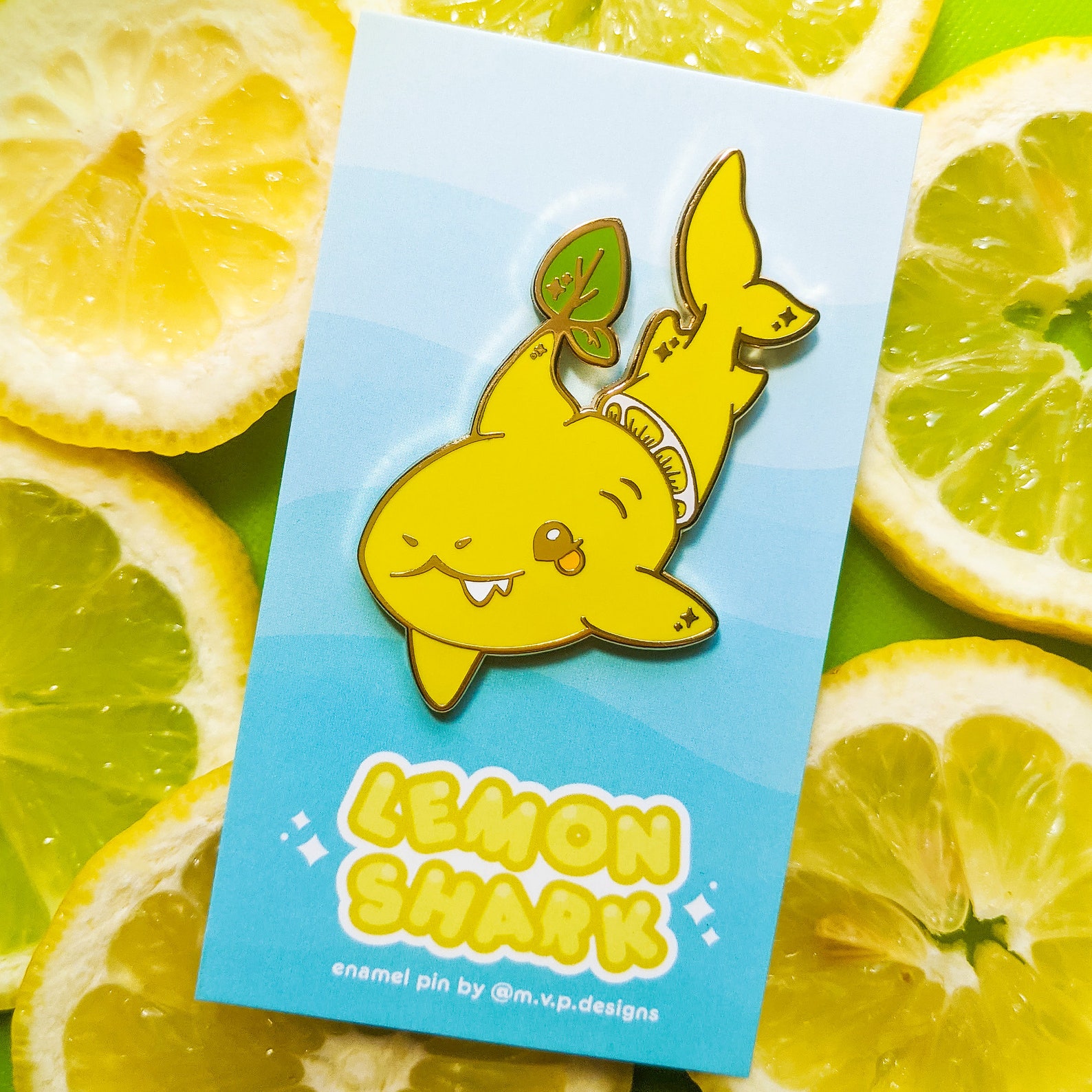 Lemon Shark Hard Enamel Pin - Etsy