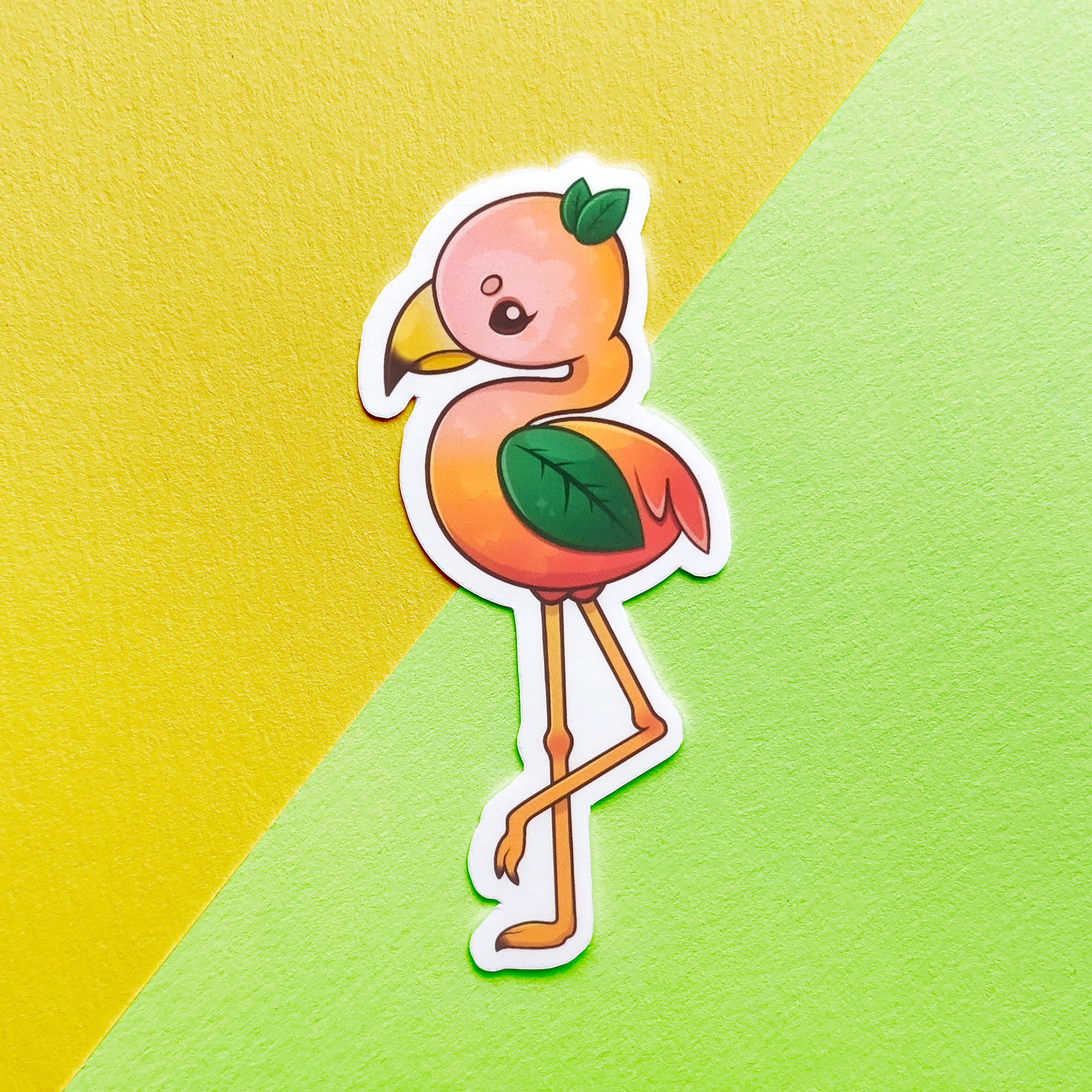 Flamingo Mango Sticker Flamango | Etsy