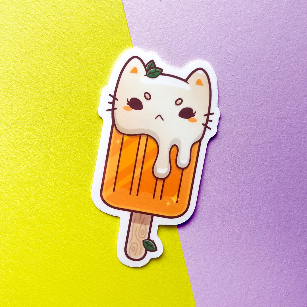 Cat Popsicle Sticker Catsicle - Etsy UK