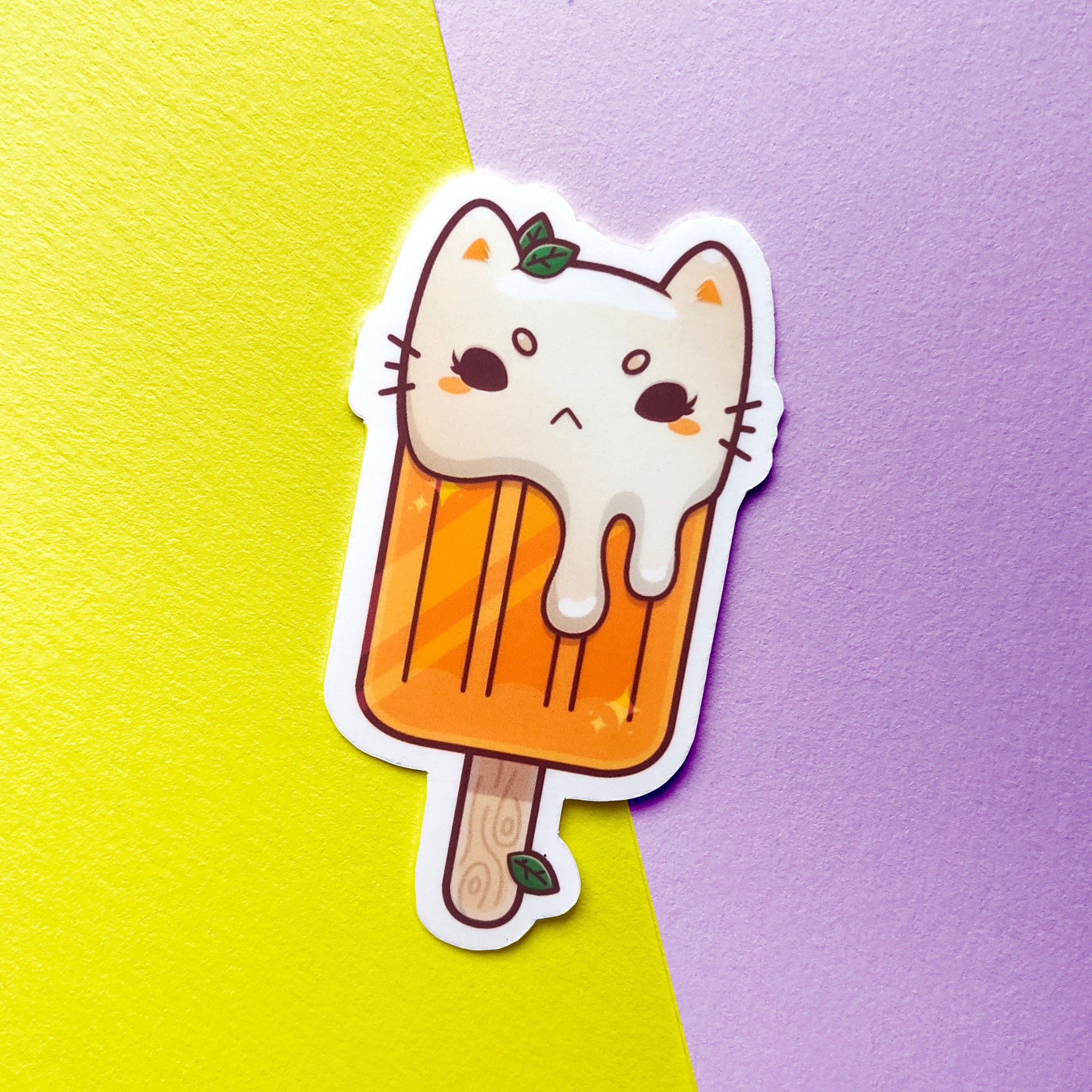 Cat Popsicle Sticker Catsicle - Etsy UK