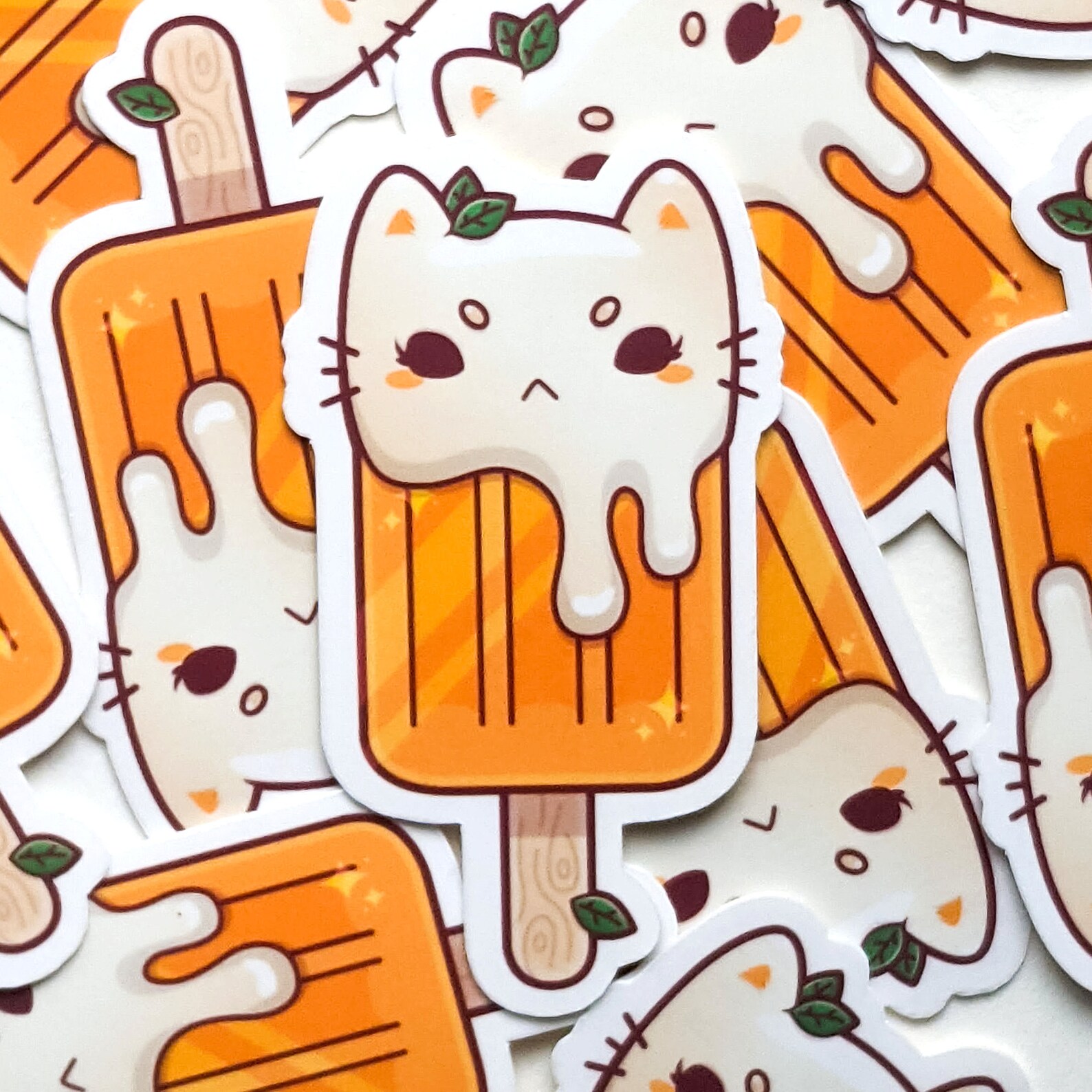 Cat Popsicle Sticker Catsicle - Etsy UK