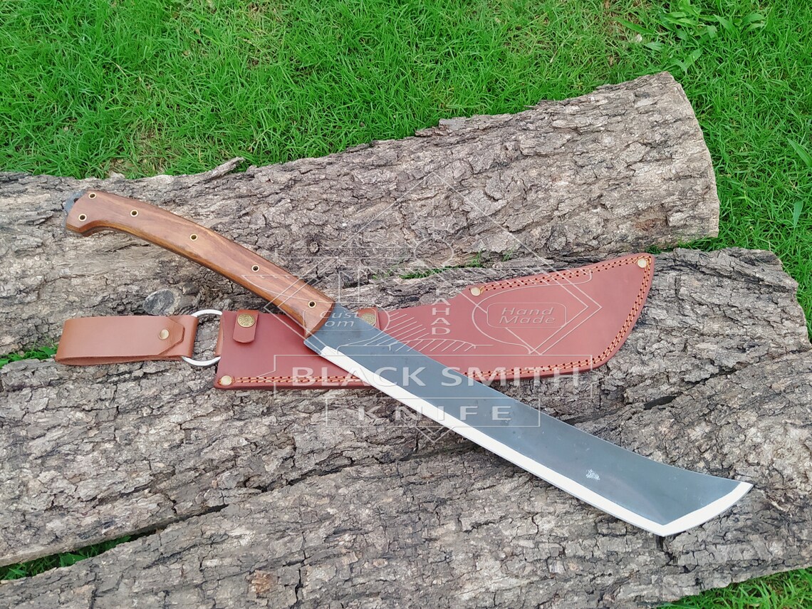 Custom Handmade Machete Sword 25 Inches High Carbon Steel 1095 Hunting ...