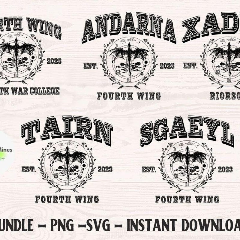 Fourth Wing Svg - Etsy