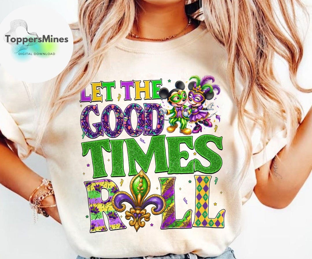 Let the Good Time Roll Png, Cartoon Mardi Gras PNG, Fat Tuesday Png ...