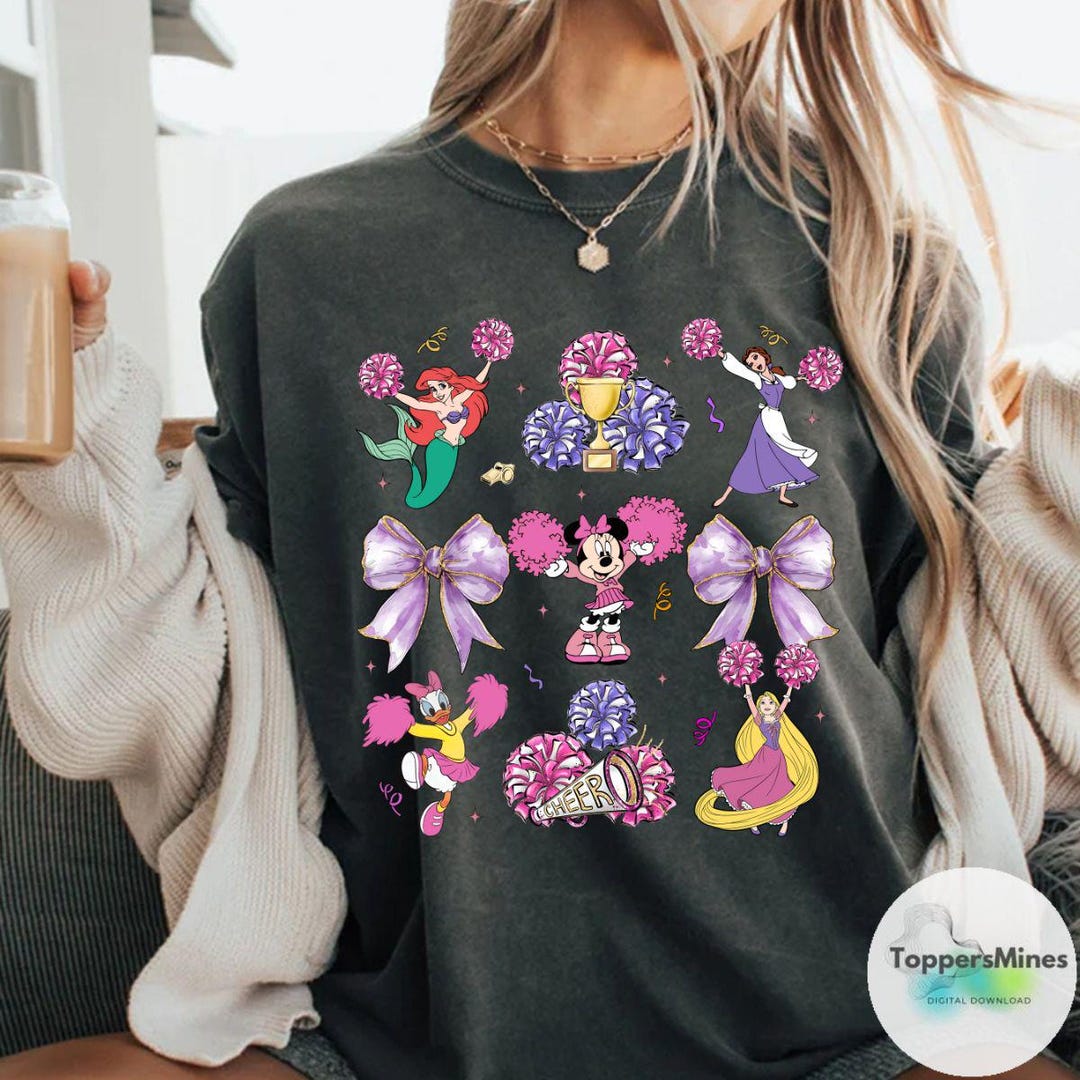 Magical Mouse & Friends Cheerleader Png, Coquette Bows Cheerleading ...