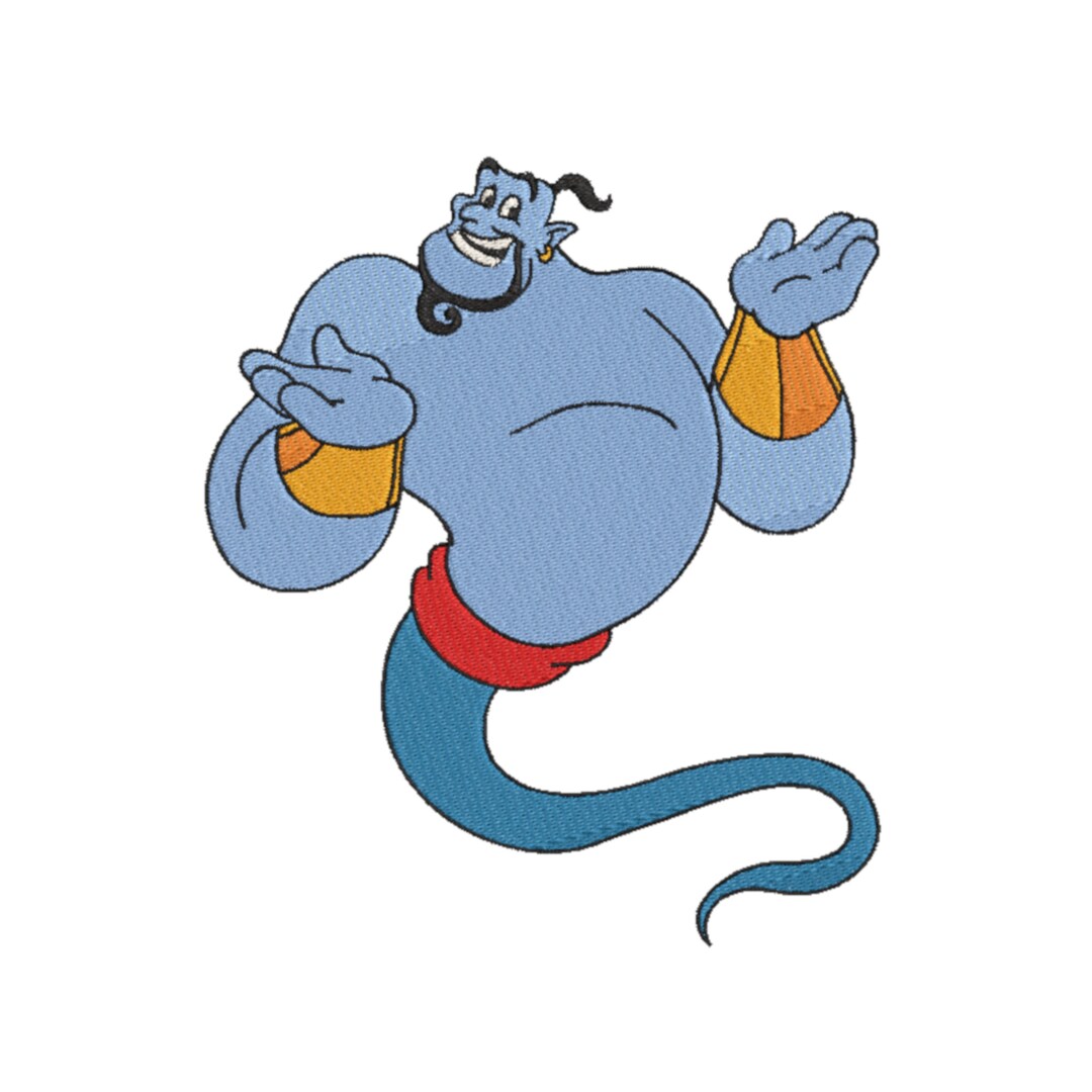 Aladdin's Genie Machine Embroidery Design. Multiple Sizes - Etsy