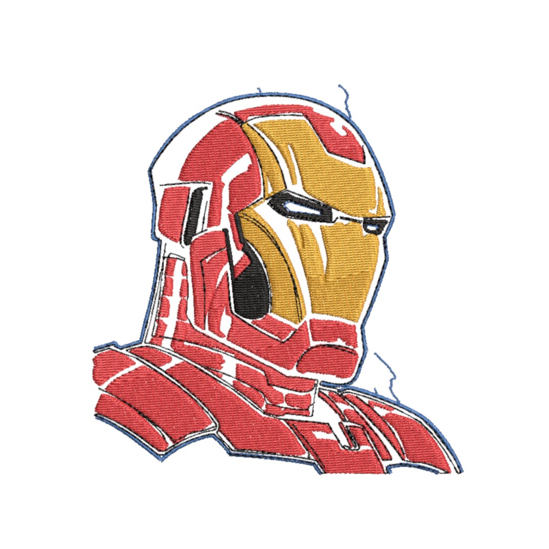 Tony Stark Iron Man Inspired Machine Embroidery Design. Multiple Sizes ...