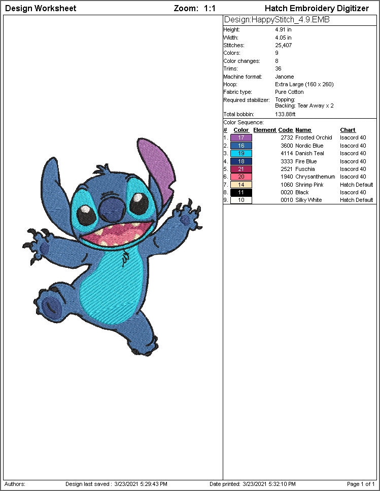 Lilo and Stitch Machine Embroidery Design. Multiple Sizes | Etsy
