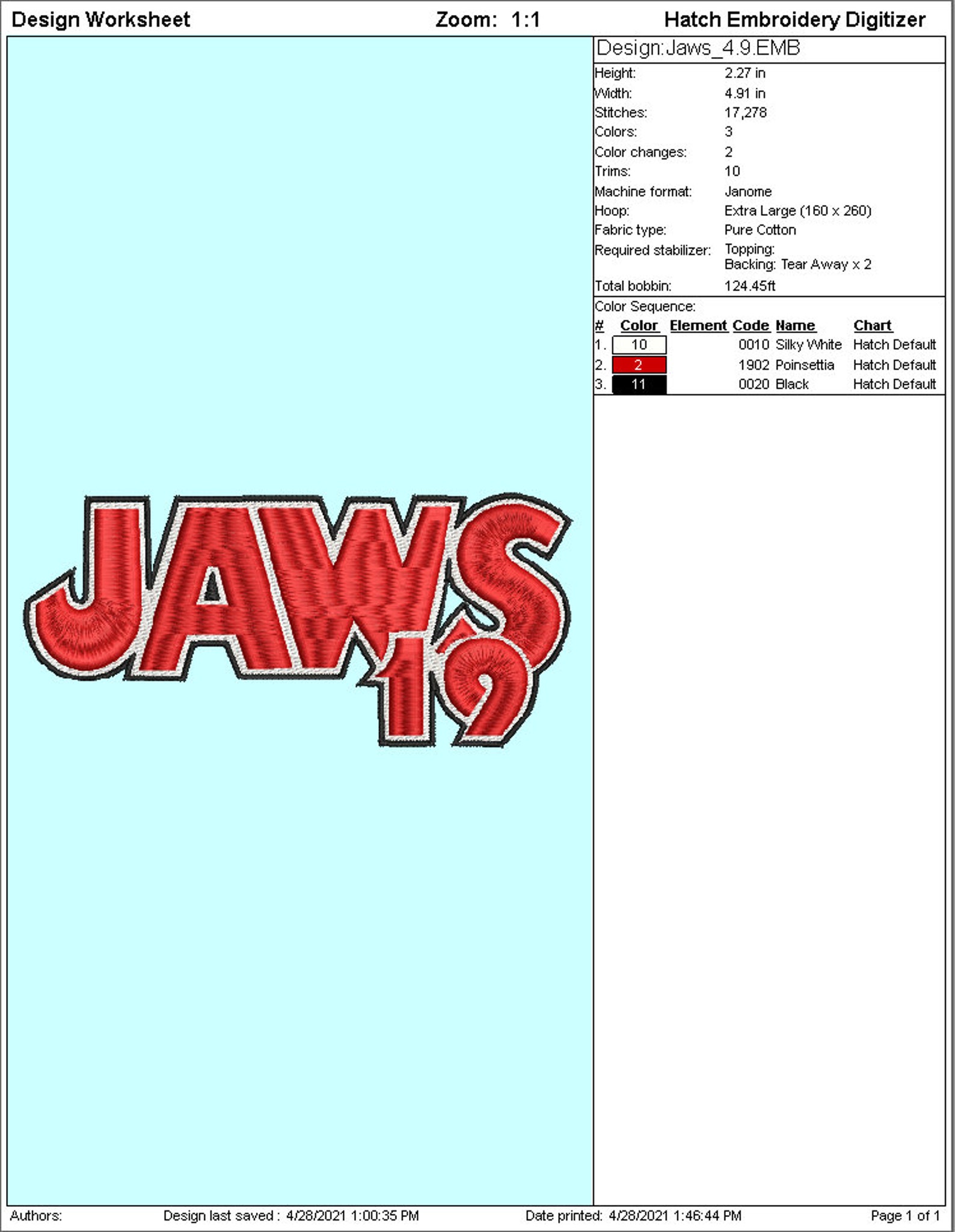 Back to the Future Jaws 19 BUNDLE Machine Embroidery Design. | Etsy