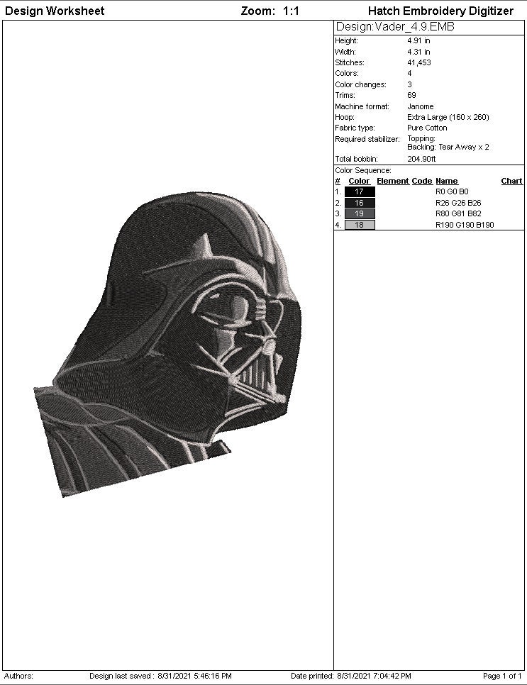 Star Wars Darth Vader Machine Embroidery Design. Multiple - Etsy