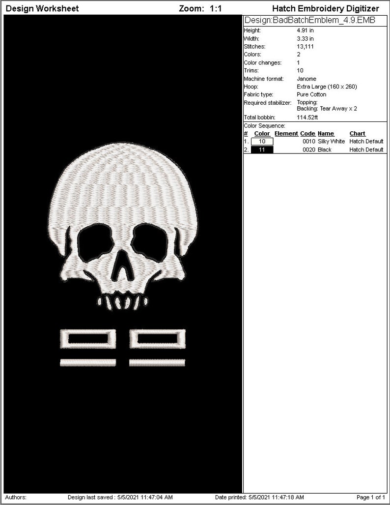 Star Wars Bad Batch Emblem Machine Embroidery Design. Multiple | Etsy