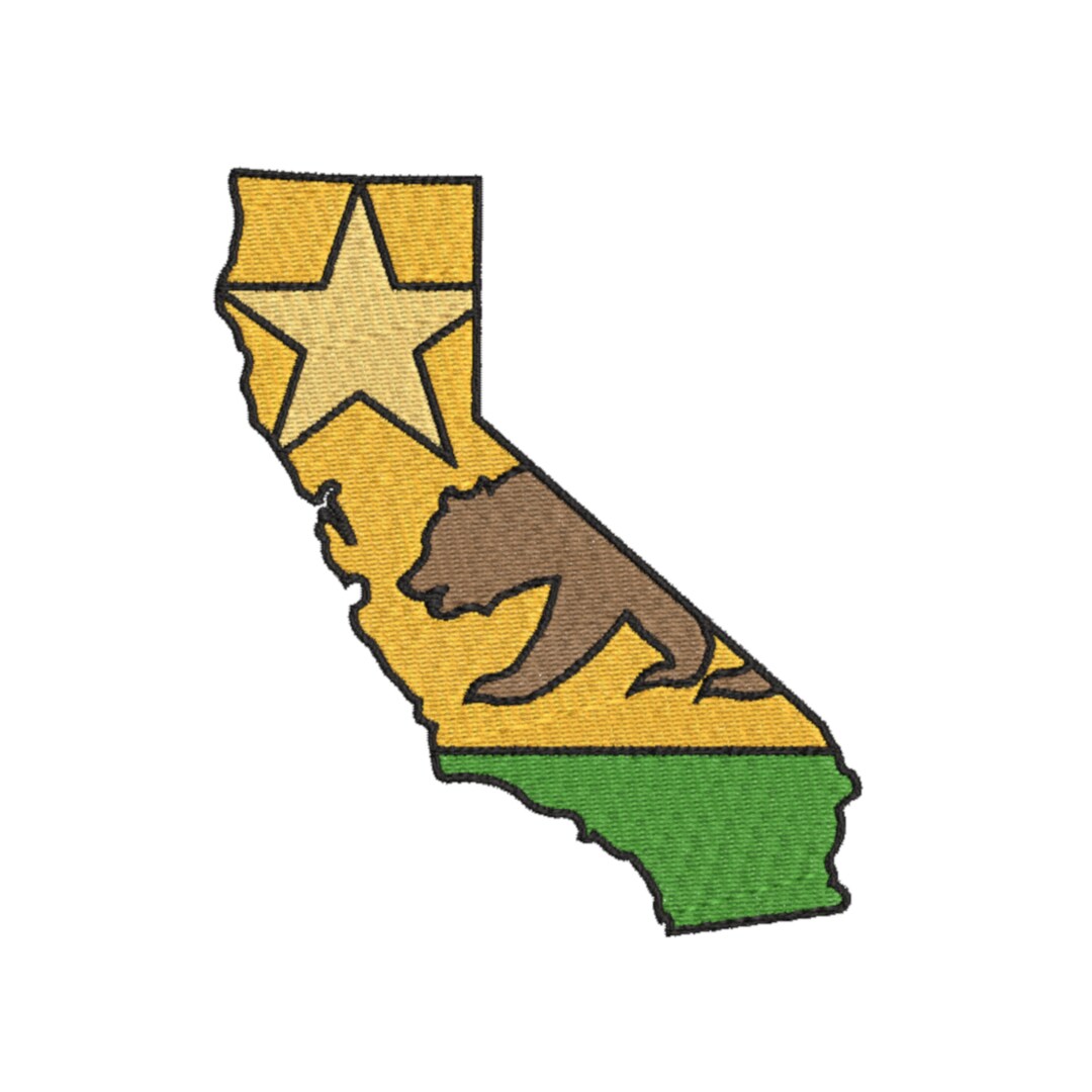 California Sunshine State Machine Embroidery Design. Multiple Sizes - Etsy