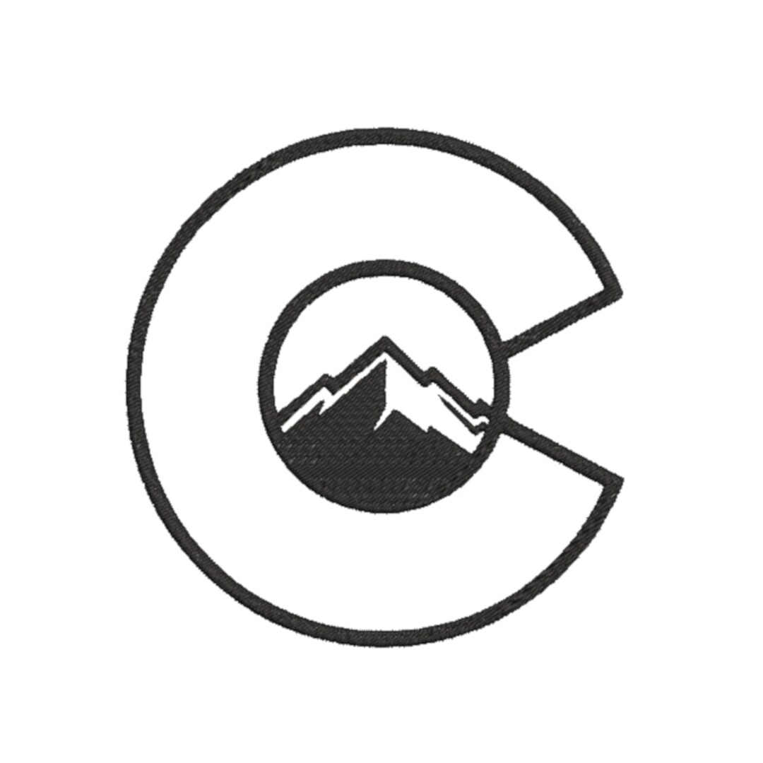 Colorado C Machine Embroidery Design. Multiple Sizes - Etsy