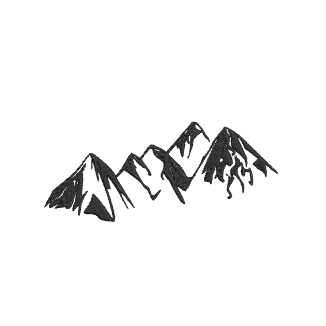 Colorado Mountains Machine Embroidery Design. Multiple Sizes - Etsy