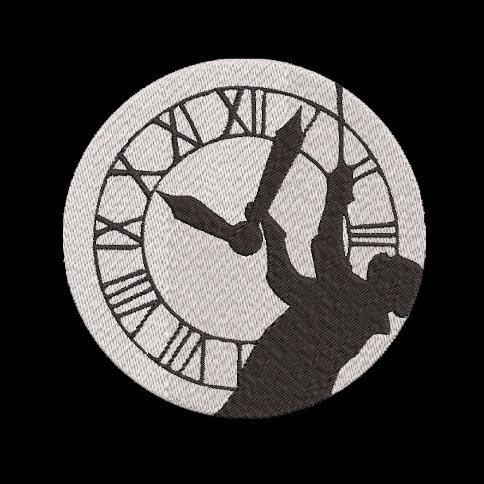 Back to the Future Clock Tower Machine Embroidery Design. - Etsy