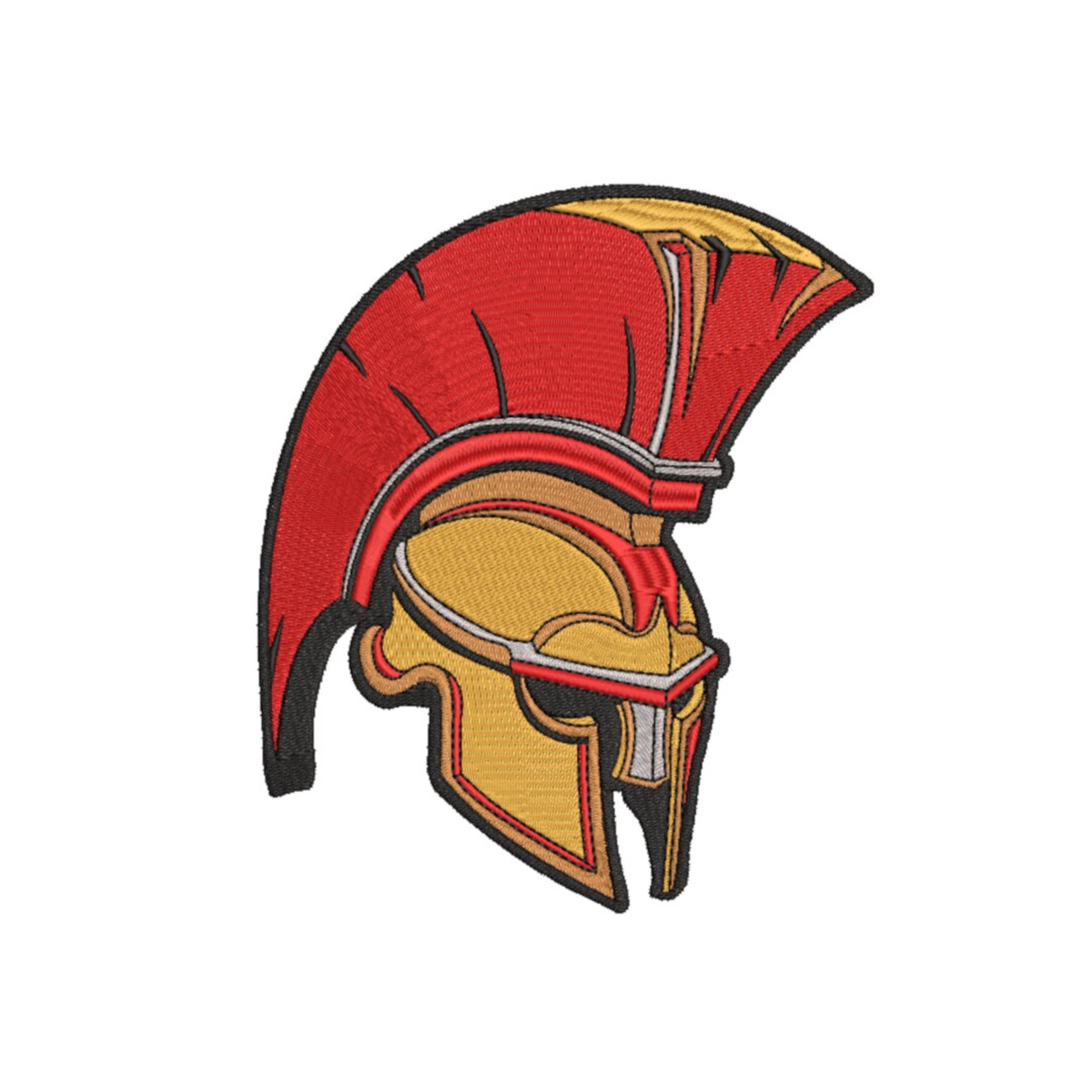 Spartan Helmet Machine Embroidery Design. Multiple Sizes - Etsy