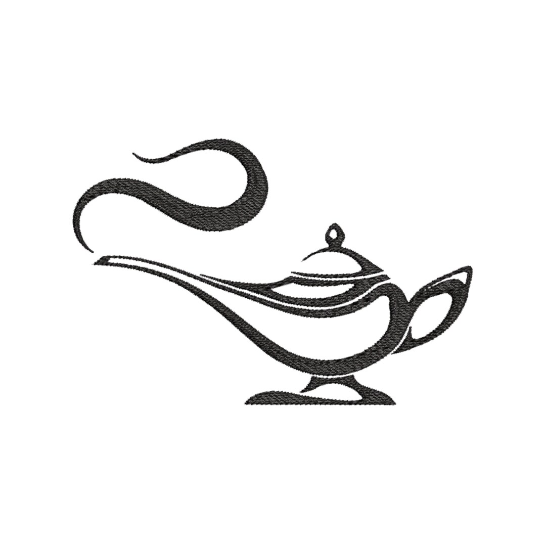 Aladdin's Genie Lamp Machine Embroidery Design. Multiple Sizes - Etsy