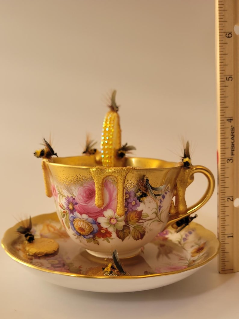 Honey Tea With Lemon Teacup Art - Etsy