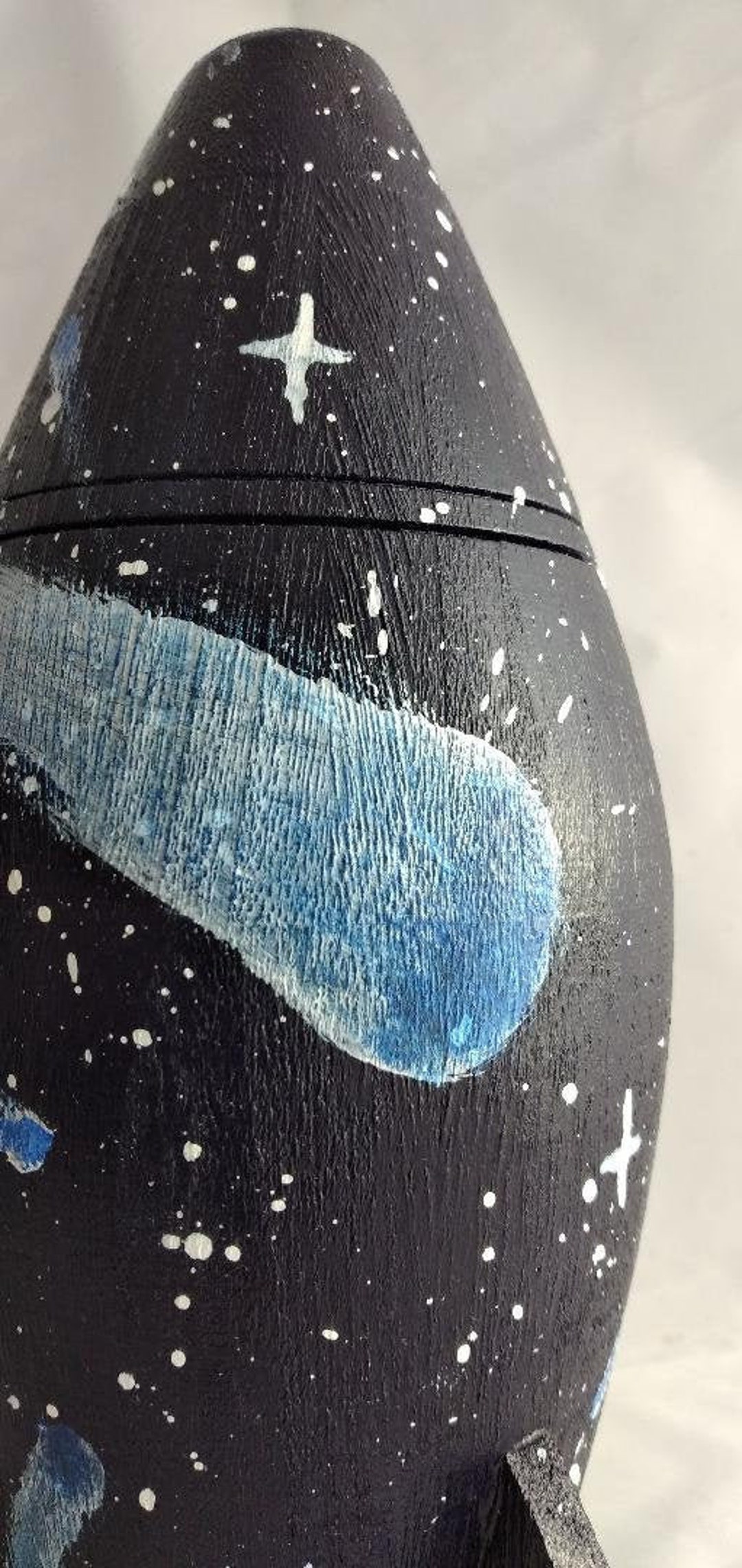 Asteroid Rocket Ship Birdhouse-style Miniature - Etsy