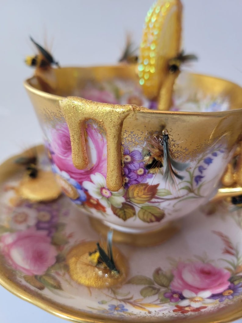 Honey Tea With Lemon Teacup Art - Etsy