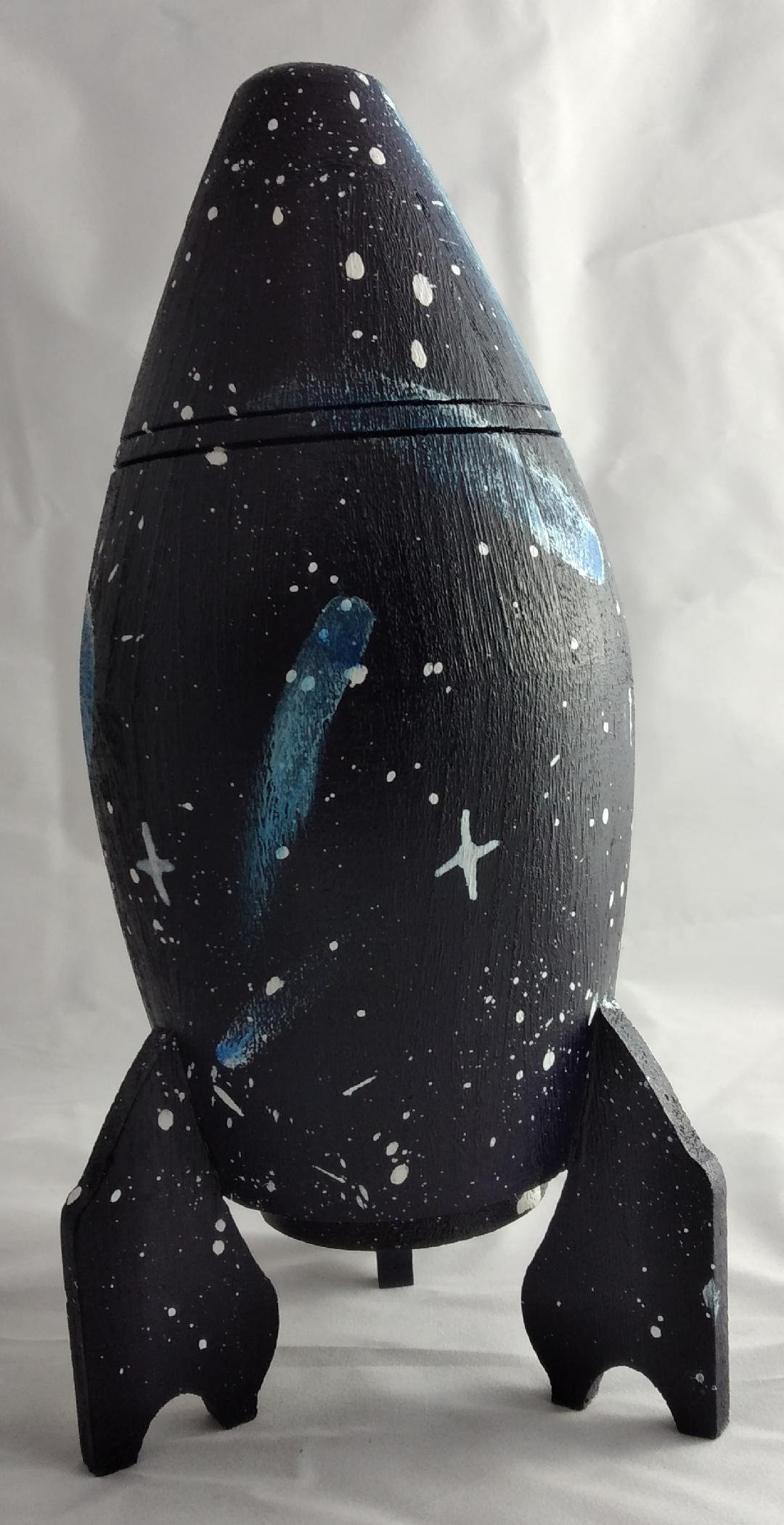 Asteroid Rocket Ship Birdhouse-style Miniature - Etsy