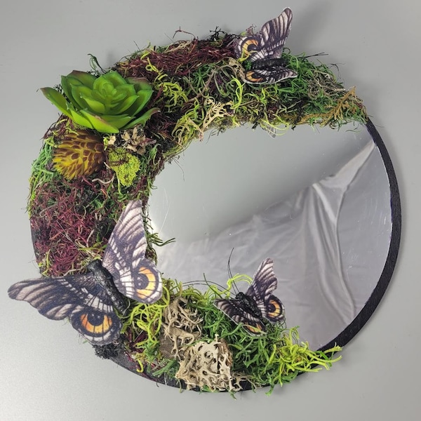Moss Mirror - Etsy