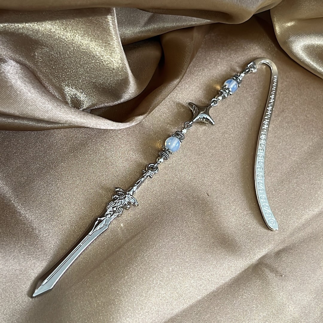 Fantasy Sword Crystal Bookmark Custom Collection. Metal Bookmark ...