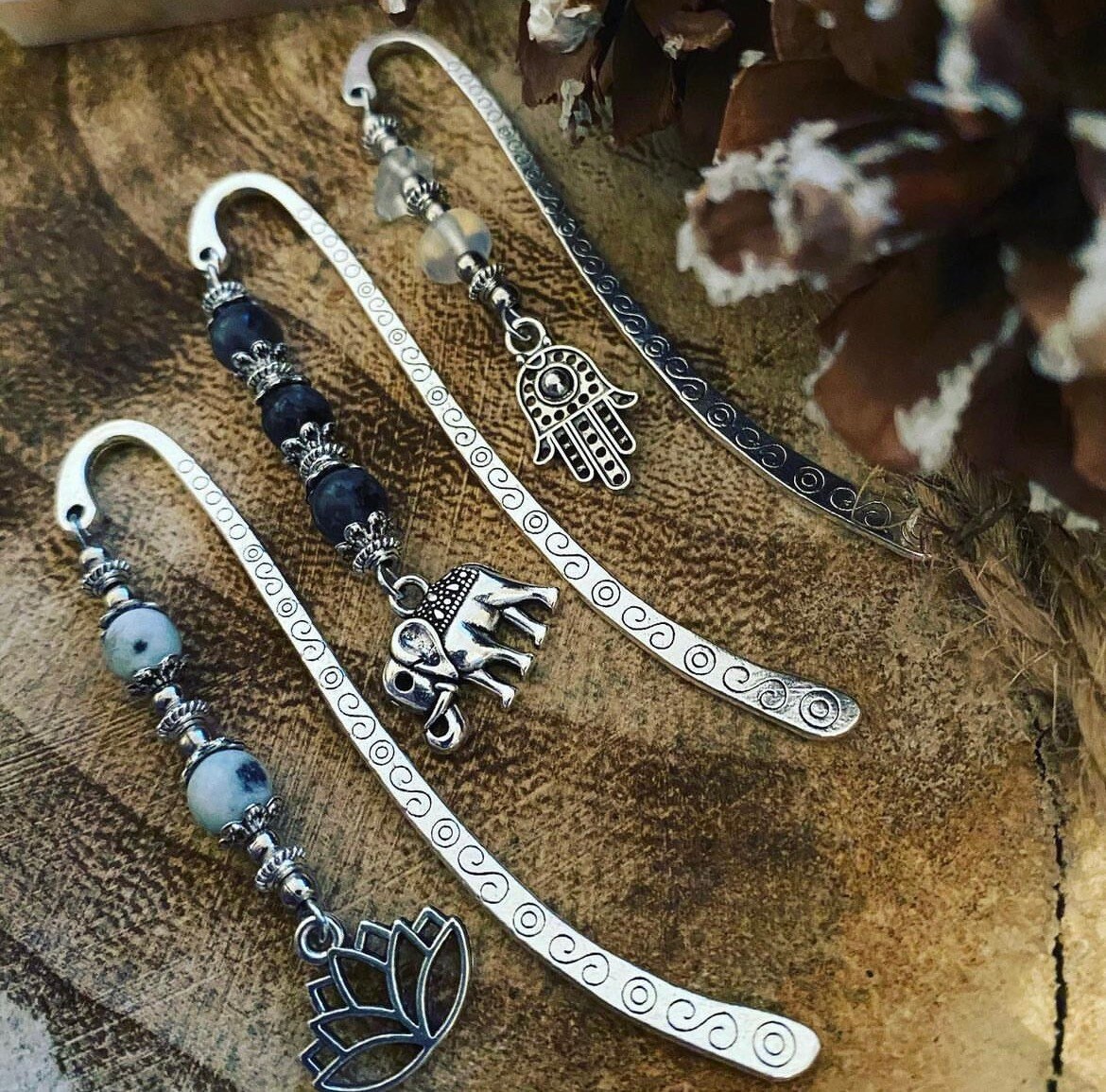 Crystal Bookmarks Hand Made to Order. Charm Options Elephant - Etsy UK