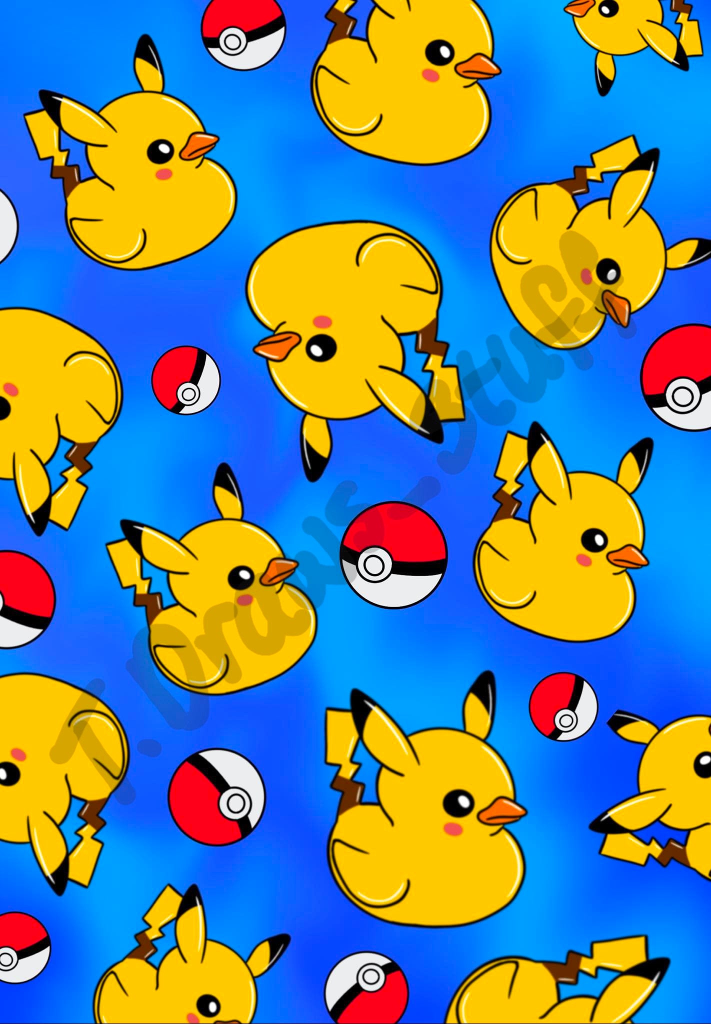 Pikachu 'duckies' Wallpaper - Etsy