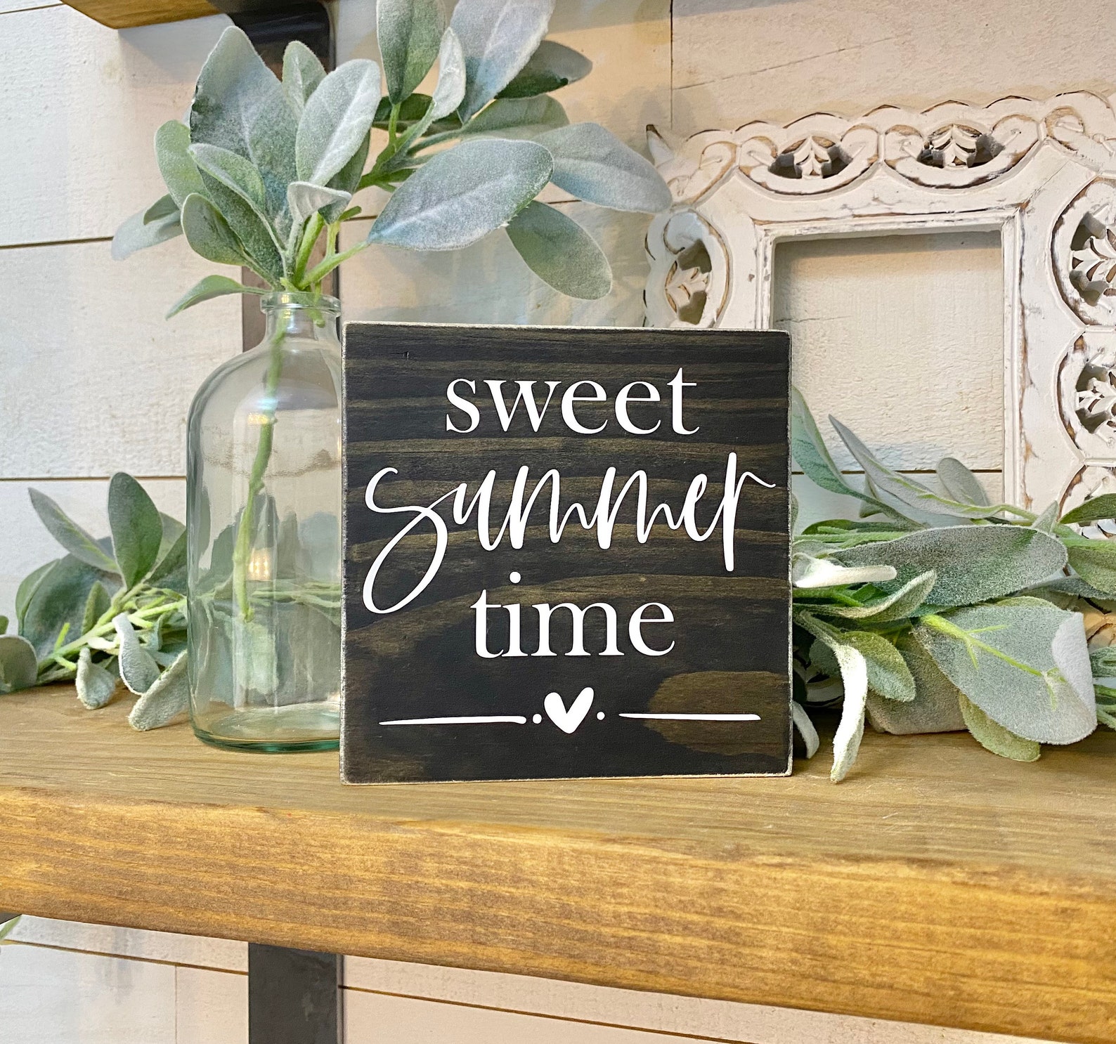 Sweet Summer Time Wood Sign, Summer Sign, Shelf Sitter, Summertime ...