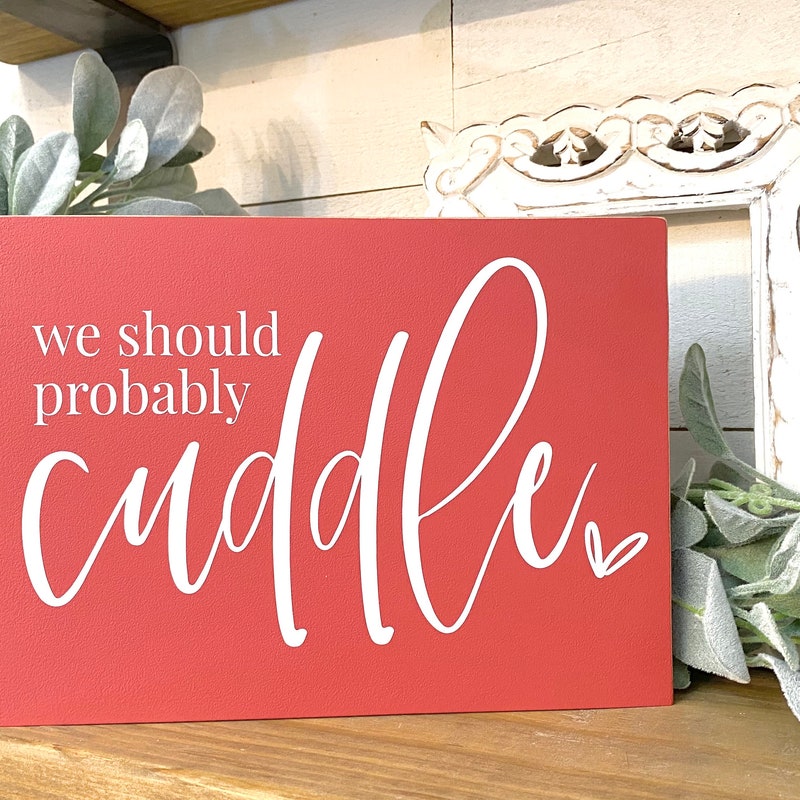 Lets Cuddle Sign - Etsy
