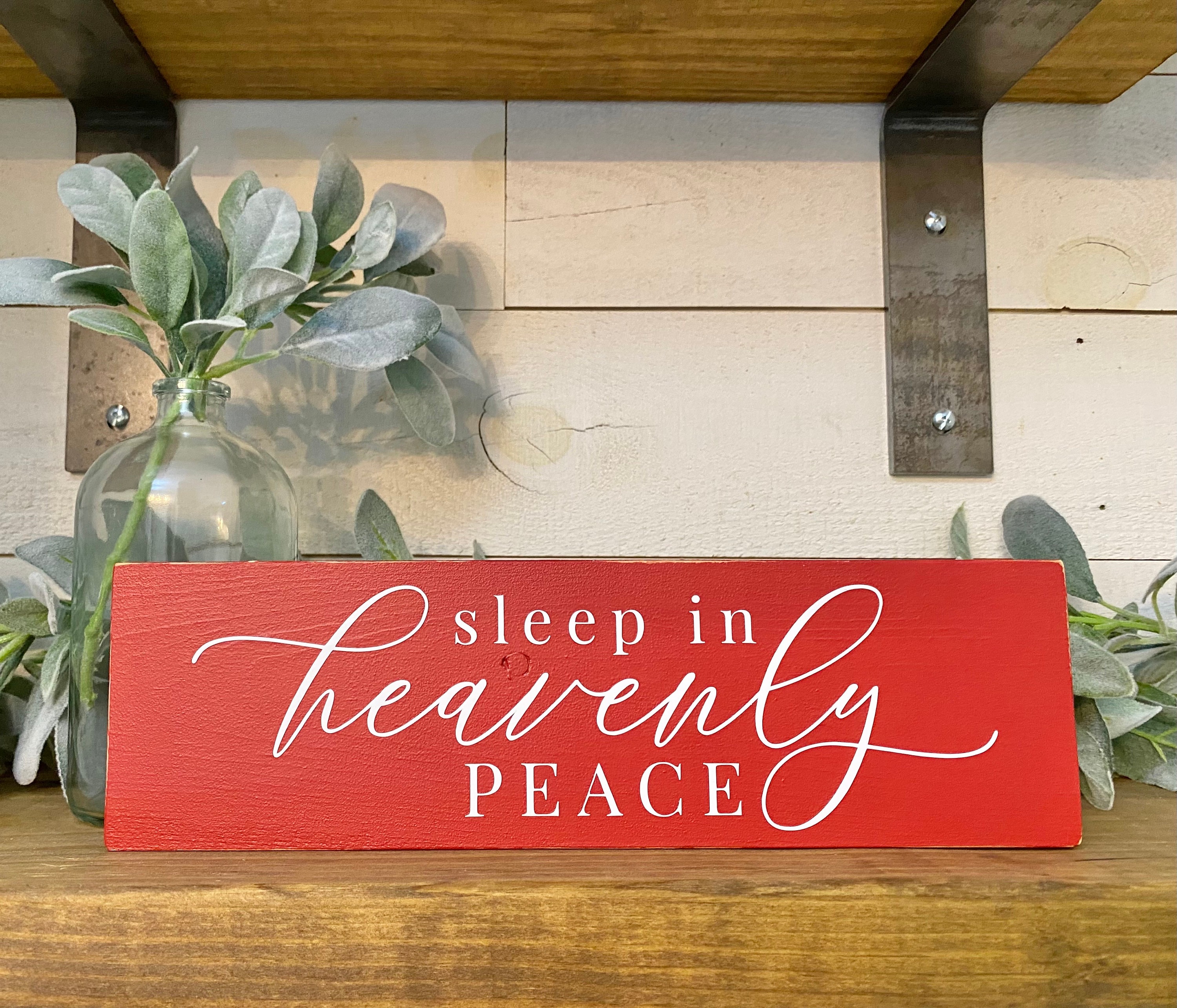 Sleep in Heavenly Peace Sign Farmhouse Christmas Decor - Etsy