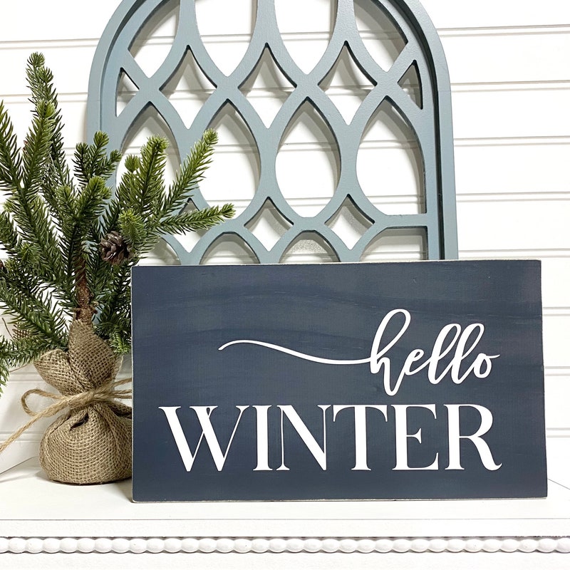 Winter Wood Sign - Etsy
