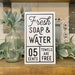 Fresh Soap and Water Sign, Wooden Bathroom Sign, Vintage-inspired ...