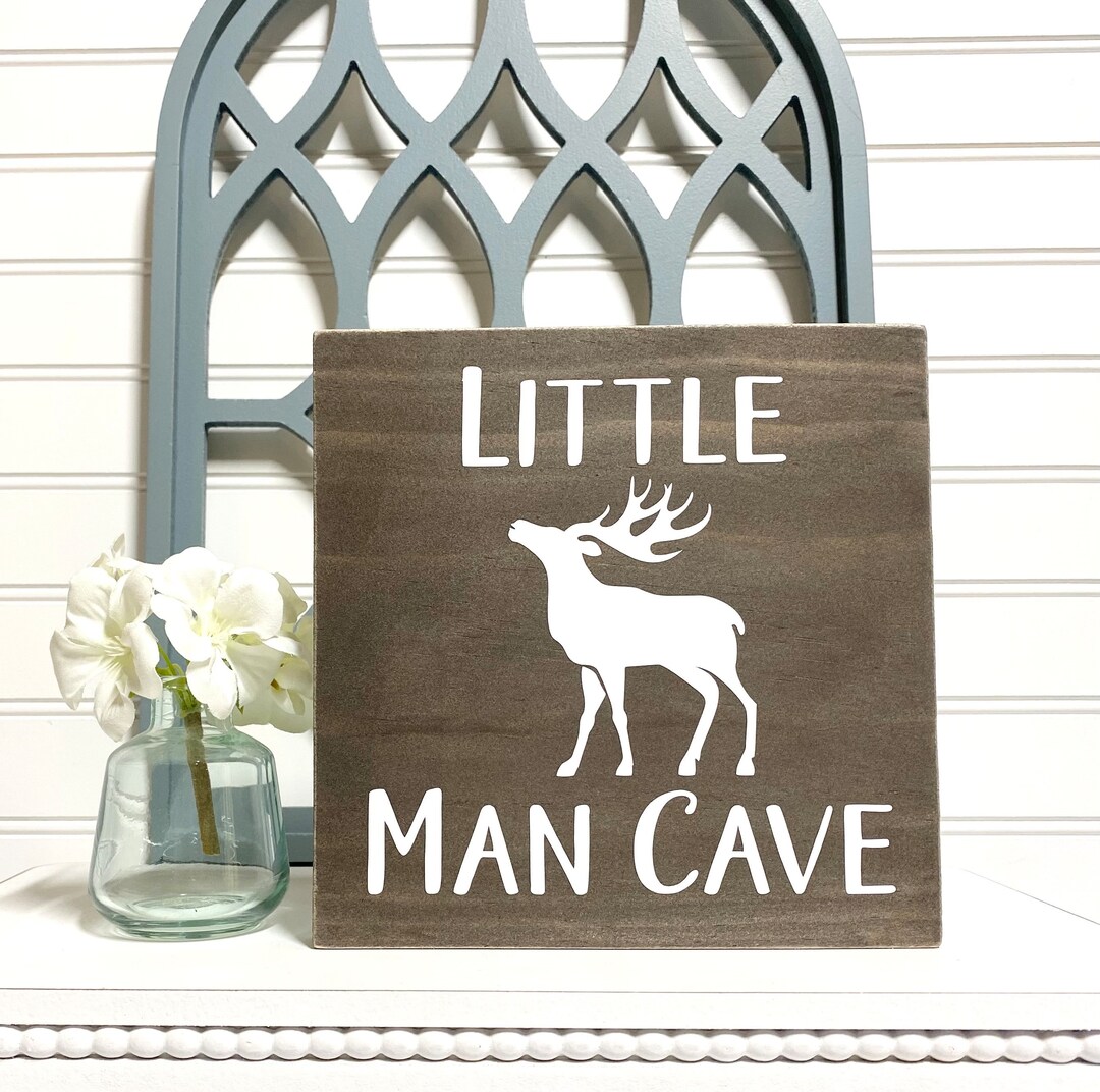 Little Man Cave Sign, Nursery Wood Sign, Boys Bedroom Decor, Farmhouse ...