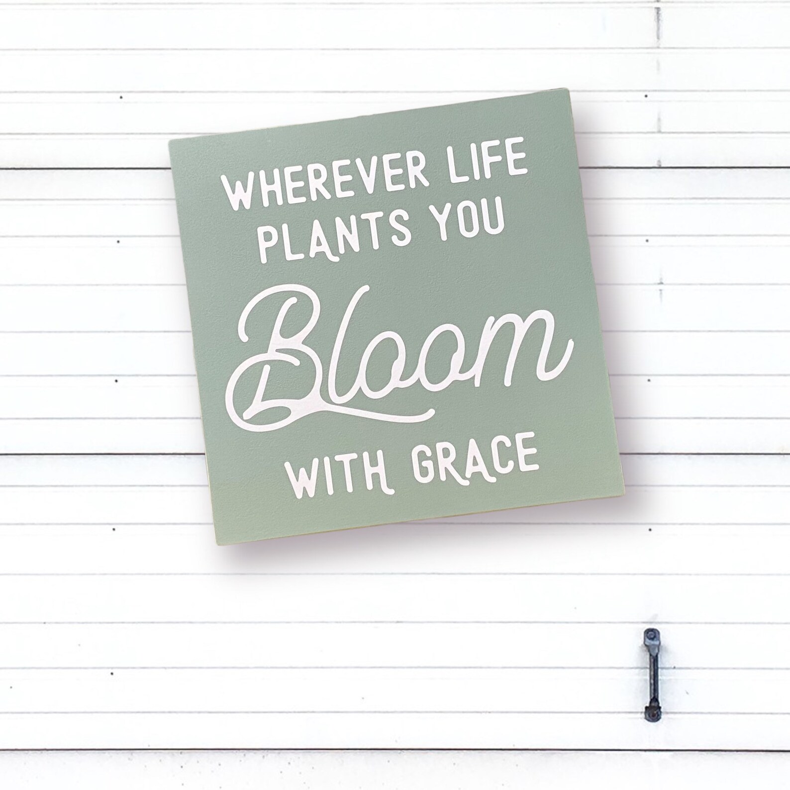 Bloom With Grace Sign Wooden Spring Sign Modern Farmhouse - Etsy
